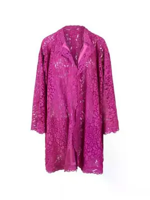 GIANLUCA CAPANNOLO Floral Lace Coat - Pink