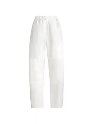 Brunello Cucinelli Logo Elastic-waistband Trousers - White