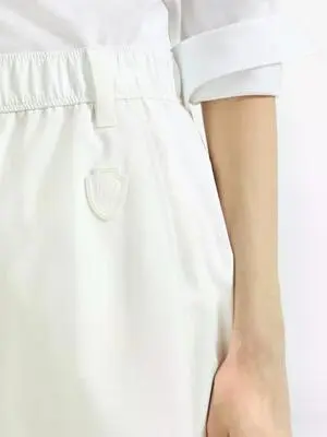 Brunello Cucinelli Elastic-waistband Trousers - White