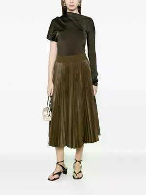 Simkhai Pleated Midi Skirt