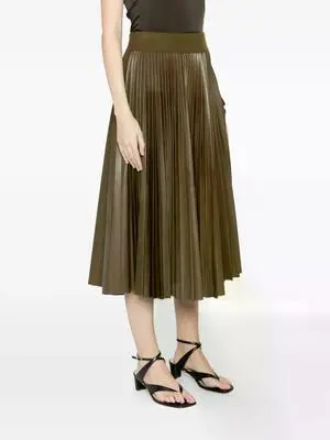 Simkhai Pleated Midi Skirt