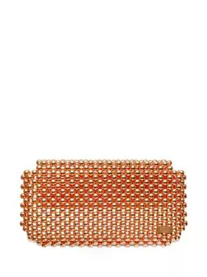 0711 TBILISI Clover Beaded Clutch Bag - Orange