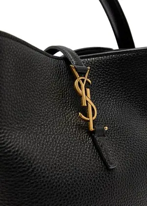Saint Laurent Le 37 Grained Leather Bucket Bag - Black