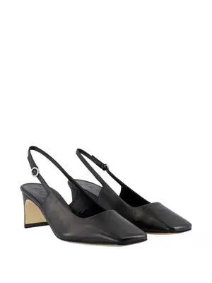 AeydĒ Liza Square-toe Leather Pumps