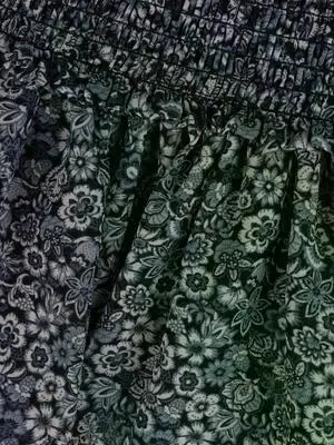 Michael Kors Ruffled Floral-pattern Skirt