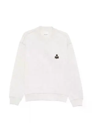 MARANT Mathias Logo Crew Neck Sweatshirt - Grey