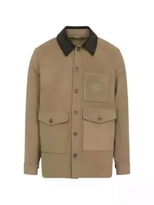 Etro Corduroy Collar Jacket - Neutrals
