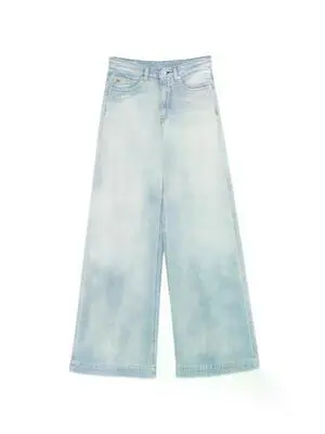 Nine:inthe:morning Contrast Stitching Jeans For Women