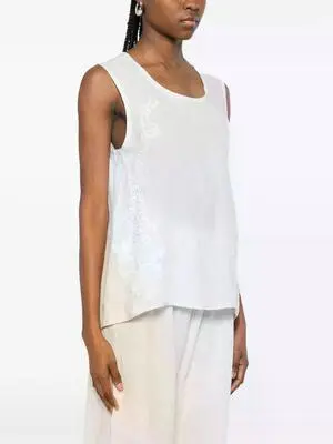 MAURIZIO BRASCHI Floral-embroidered Top