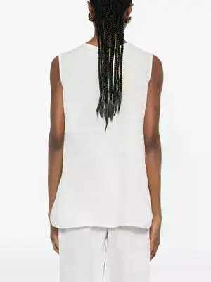 MAURIZIO BRASCHI Floral-embroidered Top