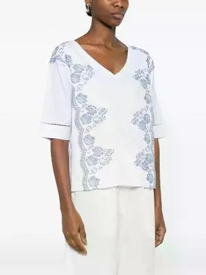 ERMANNO FIRENZE Floral-print T-shirt