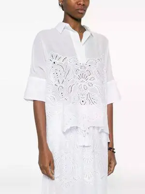 ERMANNO FIRENZE Lace Blouse - White