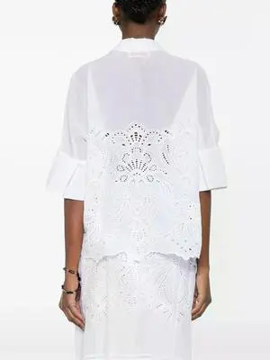 ERMANNO FIRENZE Lace Blouse - White