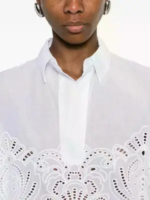 ERMANNO FIRENZE Lace Blouse - White