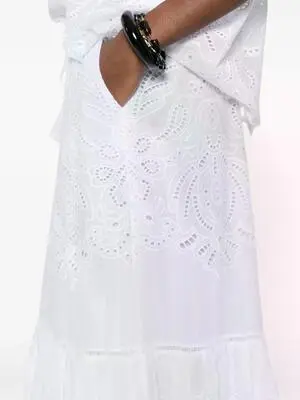ERMANNO FIRENZE Eyelet Drawstring Skirt