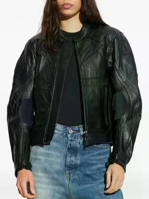 Vetements Patterned Leather Jacket