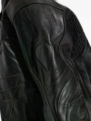 Vetements Patterned Leather Jacket
