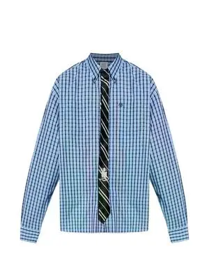 Vetements Checked Button-fastening Shirt - Blue