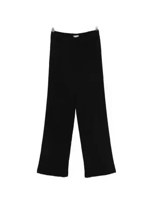 Issey Miyake Ribbed Trousers - Black