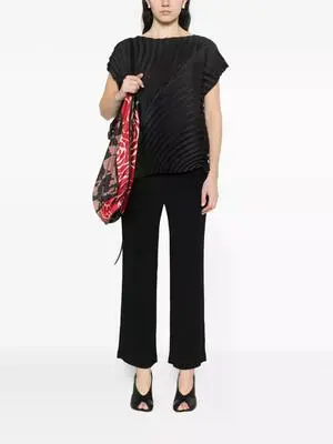 Issey Miyake Ribbed Trousers - Black