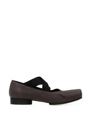 UMA WANG Leather Flats - Brown