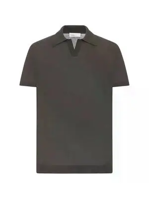 ROBERTO COLLINA V-neck T-shirt - Brown