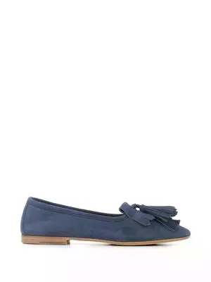 HENDERSON BARACCO Tassel-detail Suede Loafers - Blue