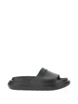 Emporio Armani Logo-detail Flat Sandals - Black