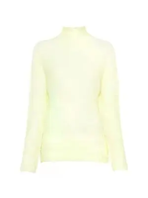 Issey Miyake Ribbed Roll-neck Blouse