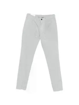 Eleventy Drawstring-waist Trousers - Grey