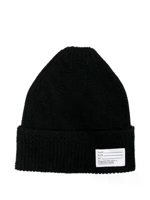 Visvim Label-detail Beanie - Black