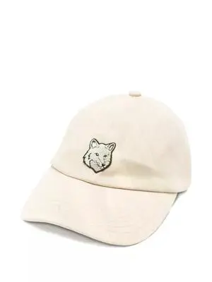 Maison Kitsuné Fox Head Baseball Cap - Neutrals