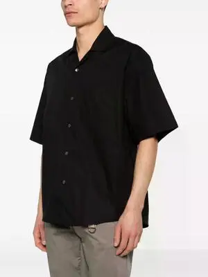 PAOLO PECORA Chest-pocket Short-sleeve Shirt - Black