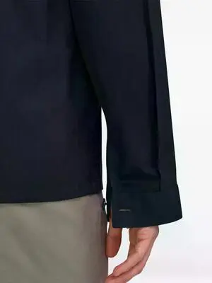 Boggi Milano Open-collar Overshirt - Blue