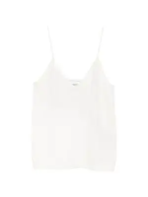 Eric Bompard V-neck Straps Top - Neutrals