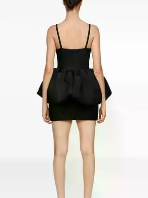 David Koma Mini Dress With Puff Skirt Detail