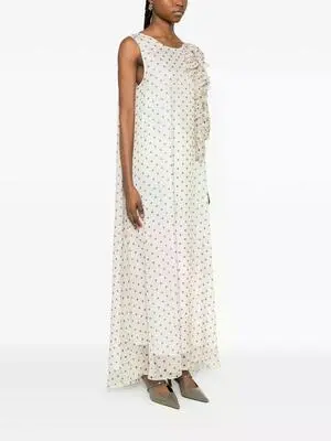 P.a.r.o.s.h Polka-dot Midi Dress