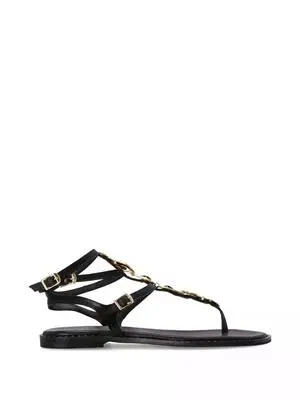 KOTRIS SANDALS Embellishment Buckle Sandals - Black