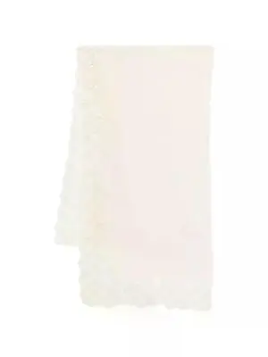 Ermanno Scervino Lace Trim Scarf - Neutrals