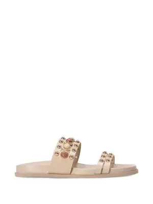 KOTRIS SANDALS Studded Strap Sandals - Neutrals