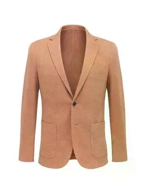 MAURIZIO BALDASSARI Patch-pockets Single-breasted Blazer - Orange