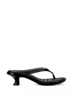 Melissa Thong Kitten-heel Sandals - Black