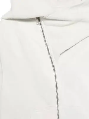 Rick Owens Asymmetric Zip-fastening Hoodie - Grey