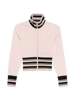 Adidas Striped Zipped Sweater - Pink
