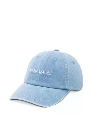 Maison Labiche Embroidered Cap - Blue