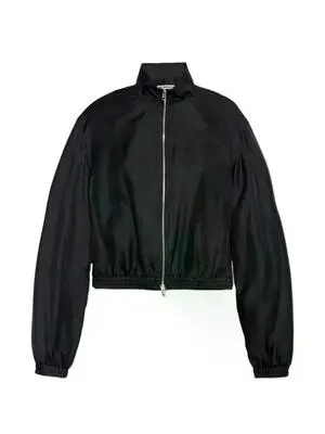 Alexander Wang Zip-up Elasticated-hem Jacket - Black
