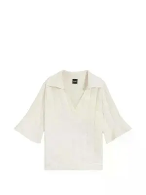 BOSS Short-sleeve V-neck T-shirt - Neutrals
