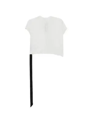 Rick Owens Ribbon Detail T-shirt - Neutrals