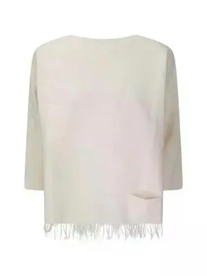 ARCHIVIO B Fringed Hem Top