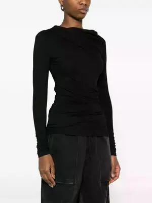ENTIRE STUDIOS Draped Long-sleeve Top